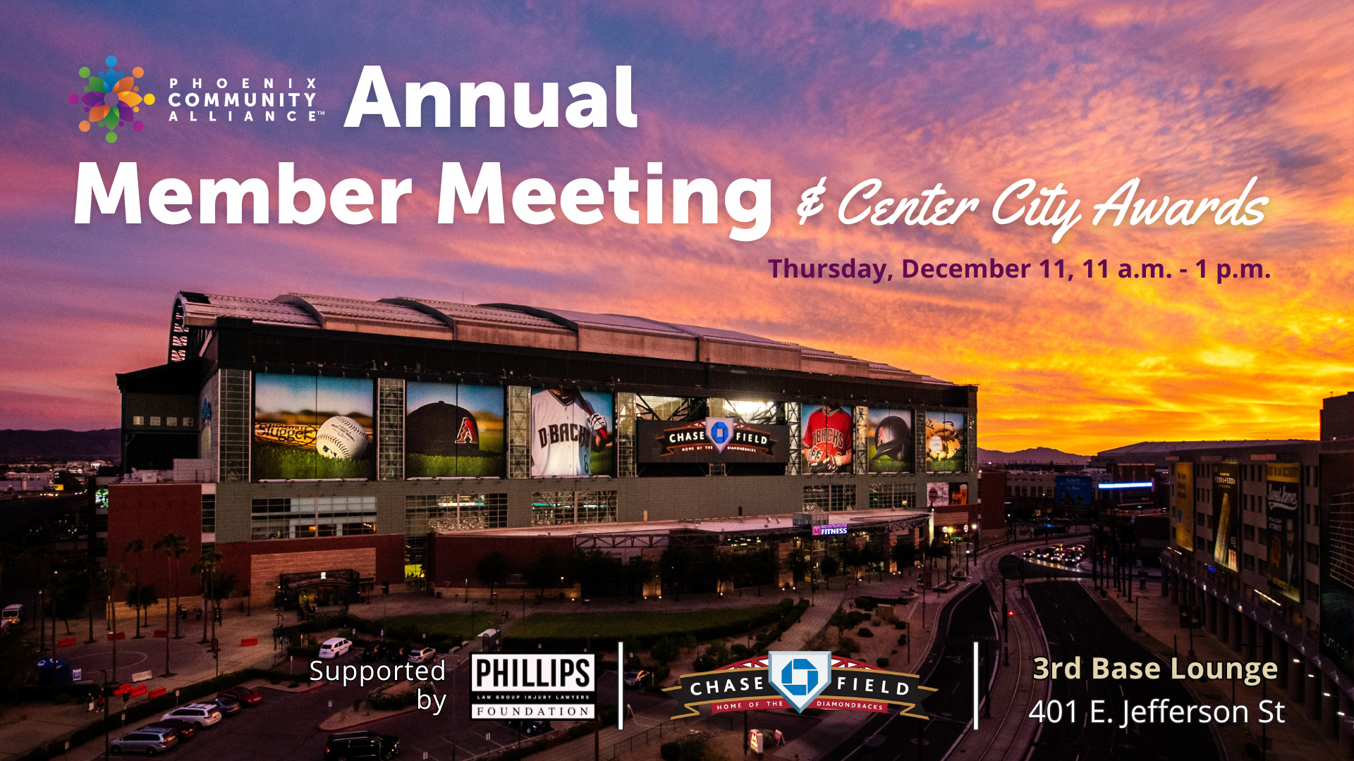 Annual Member Meeting & Center City Awards | Phoenix Community Alliance